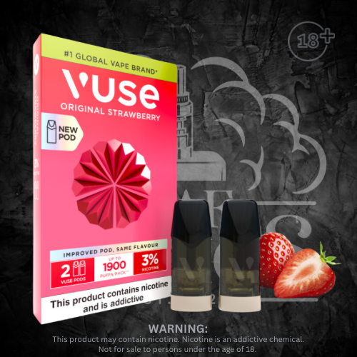 Vuse - Hestia Original Strawberry 3% Pod Pack – Maf Clouds